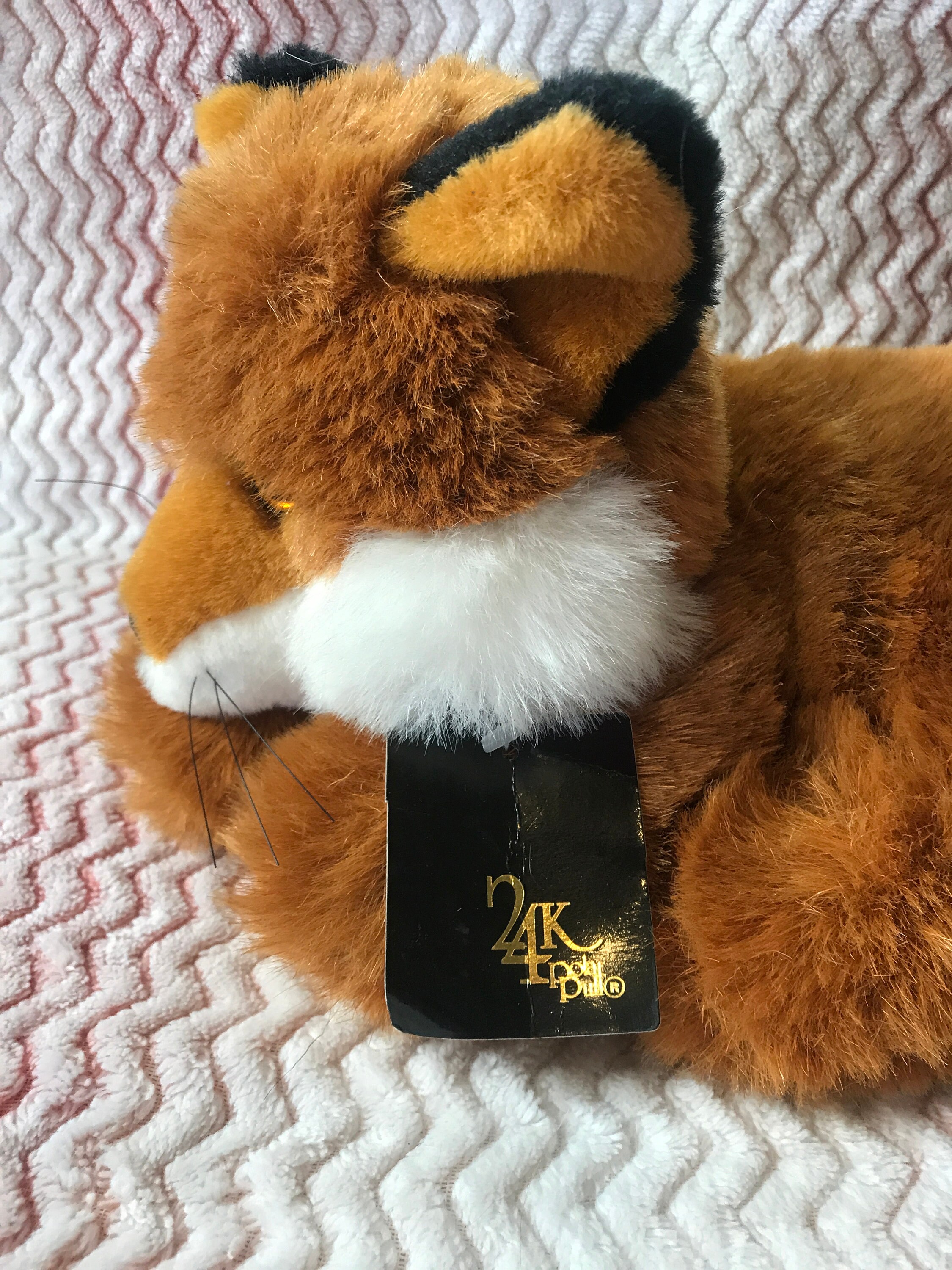 Vintage 24K Polar Puff Special Effects Laying Fox Plush Toy Etsy Canada