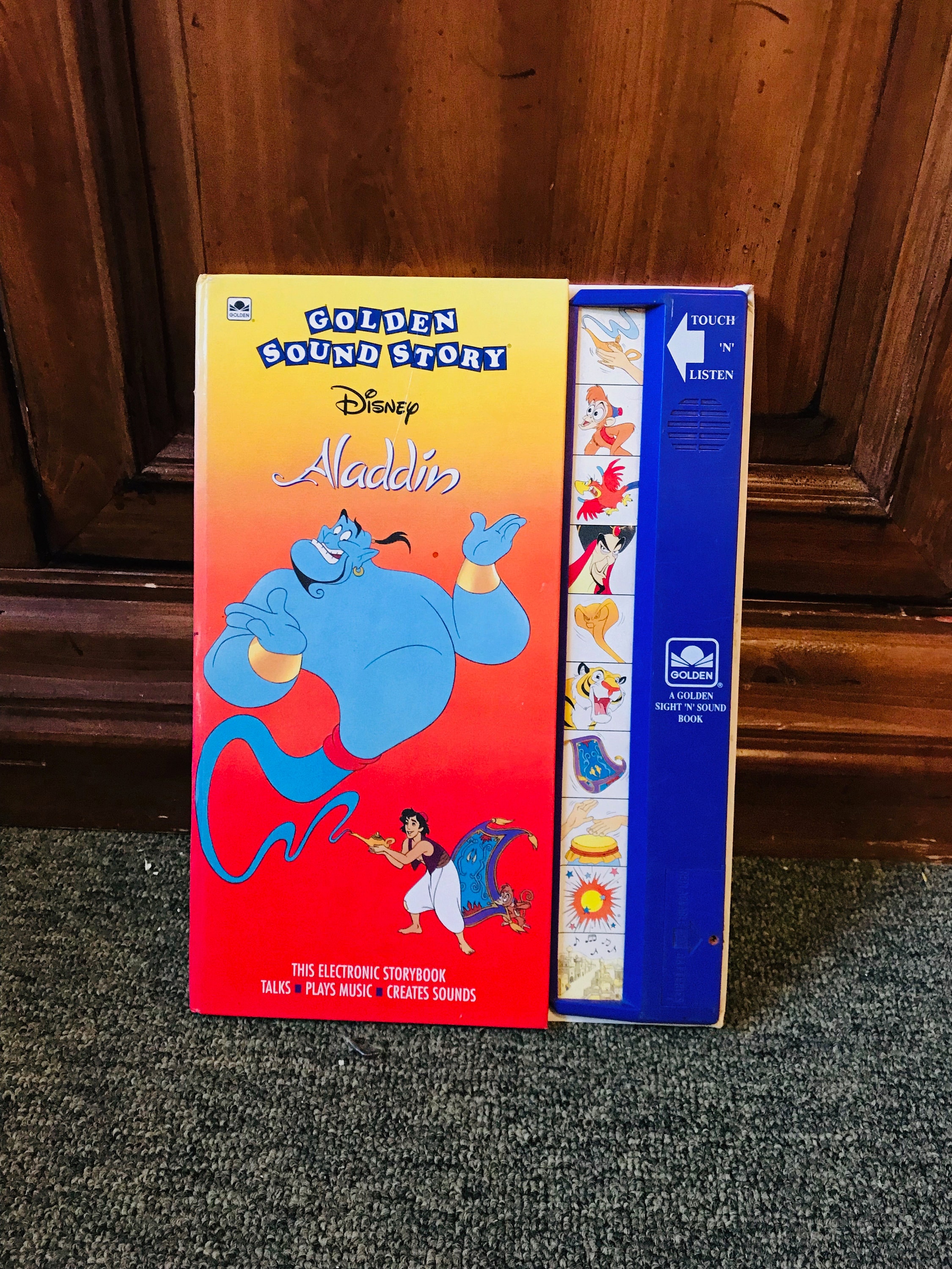 Vintage Golden Sound Story Book Disney Aladdin Sight Etsy Canada