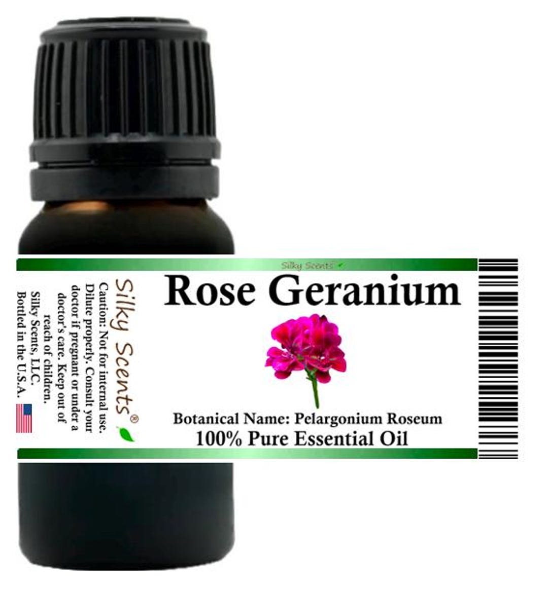 Silky Scents Rose Geranium Essential Oil (pelargonium Roseum) 100% Pure ...