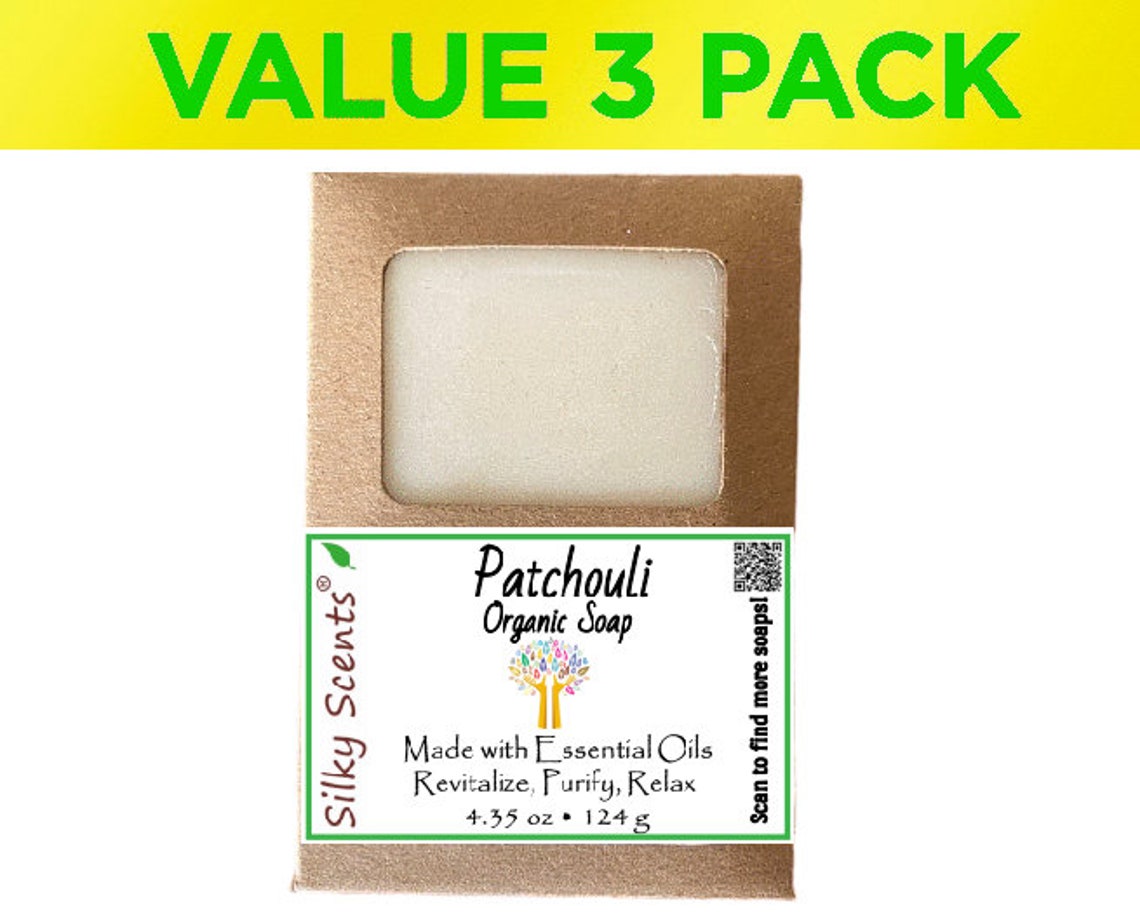 Patchouli Soap Bar Made with Organic Ingredients and Pure | Etsy