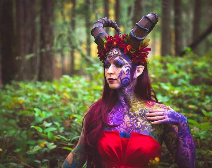 Horned Headdress, for Cosplay, Festivals, Halloween large - Etsy