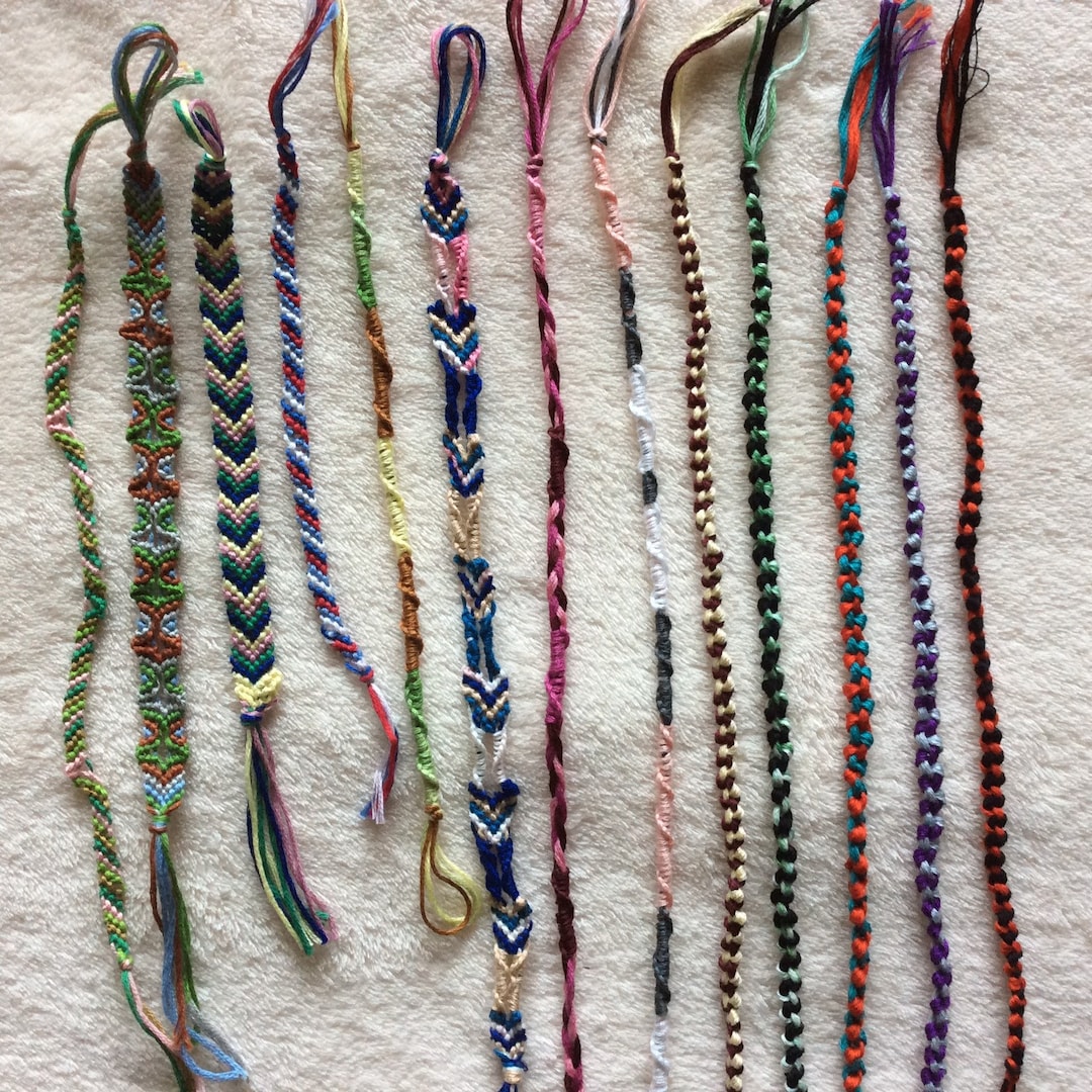 Friendship Bracelets // Woven Bookmarks // Assorted Styles and Sizes - Etsy
