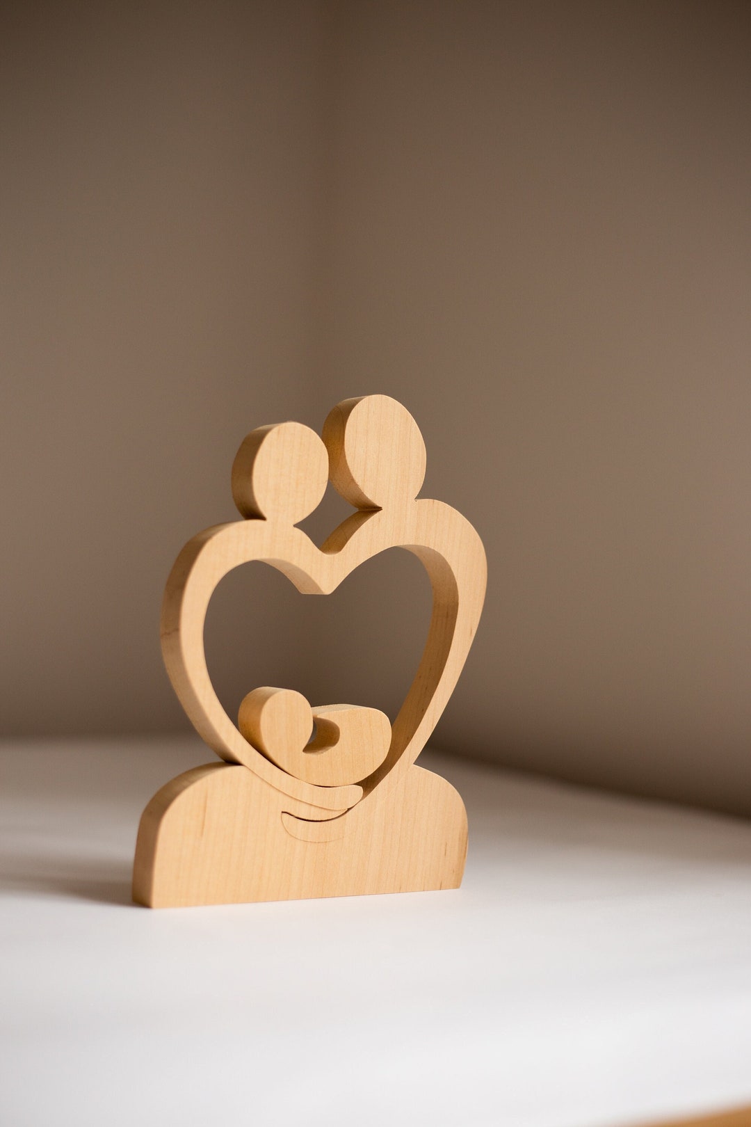 Meaningful Mothers Day Gift Family Sculpture Wooden Family - Etsy