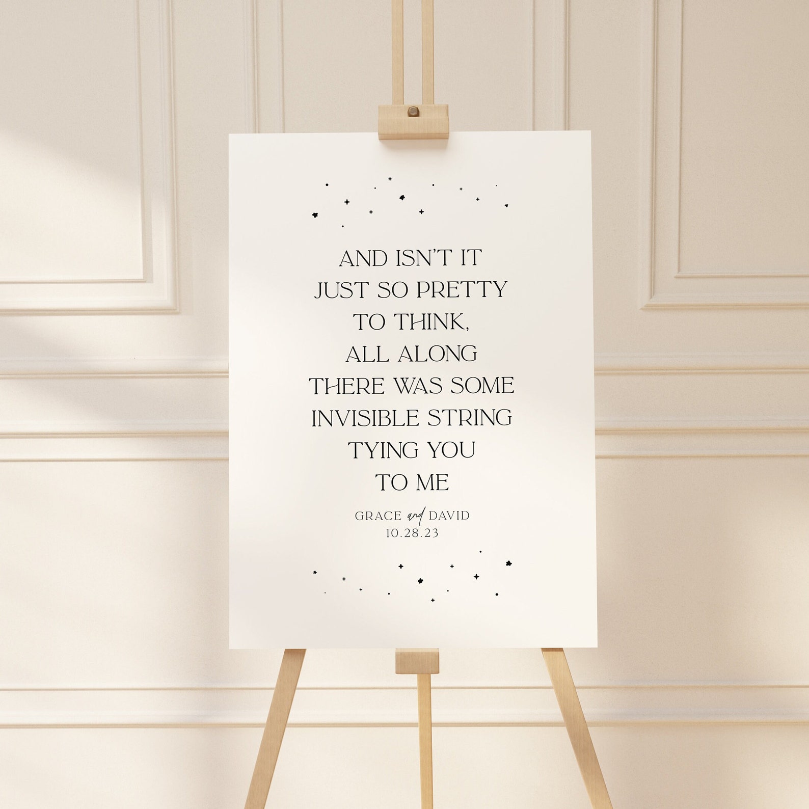 Invisible String Taylor Swift Inspired Wedding Signage - Etsy