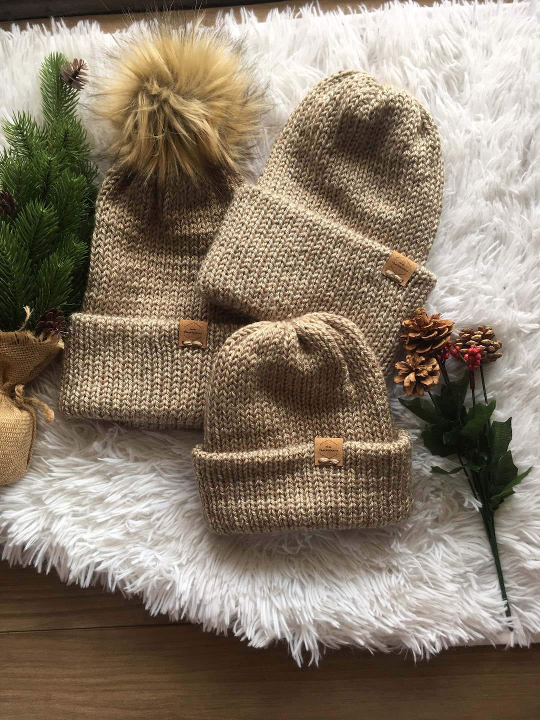 Family Hat Set, Knit Hats for the Family - Etsy