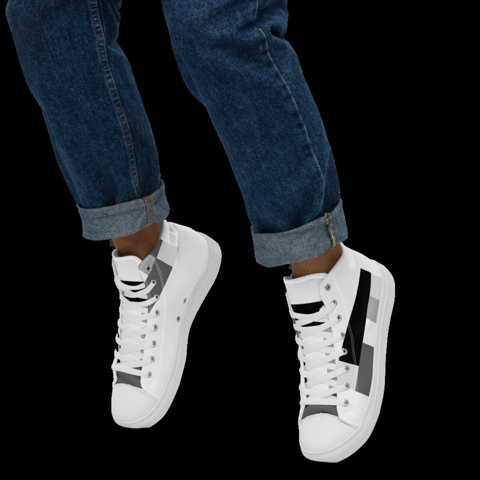 Rebel Eye Men’s High Top Canvas Shoes, Converse Sneakers, Women's Size ...