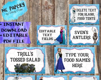 Frozen food labels | Etsy