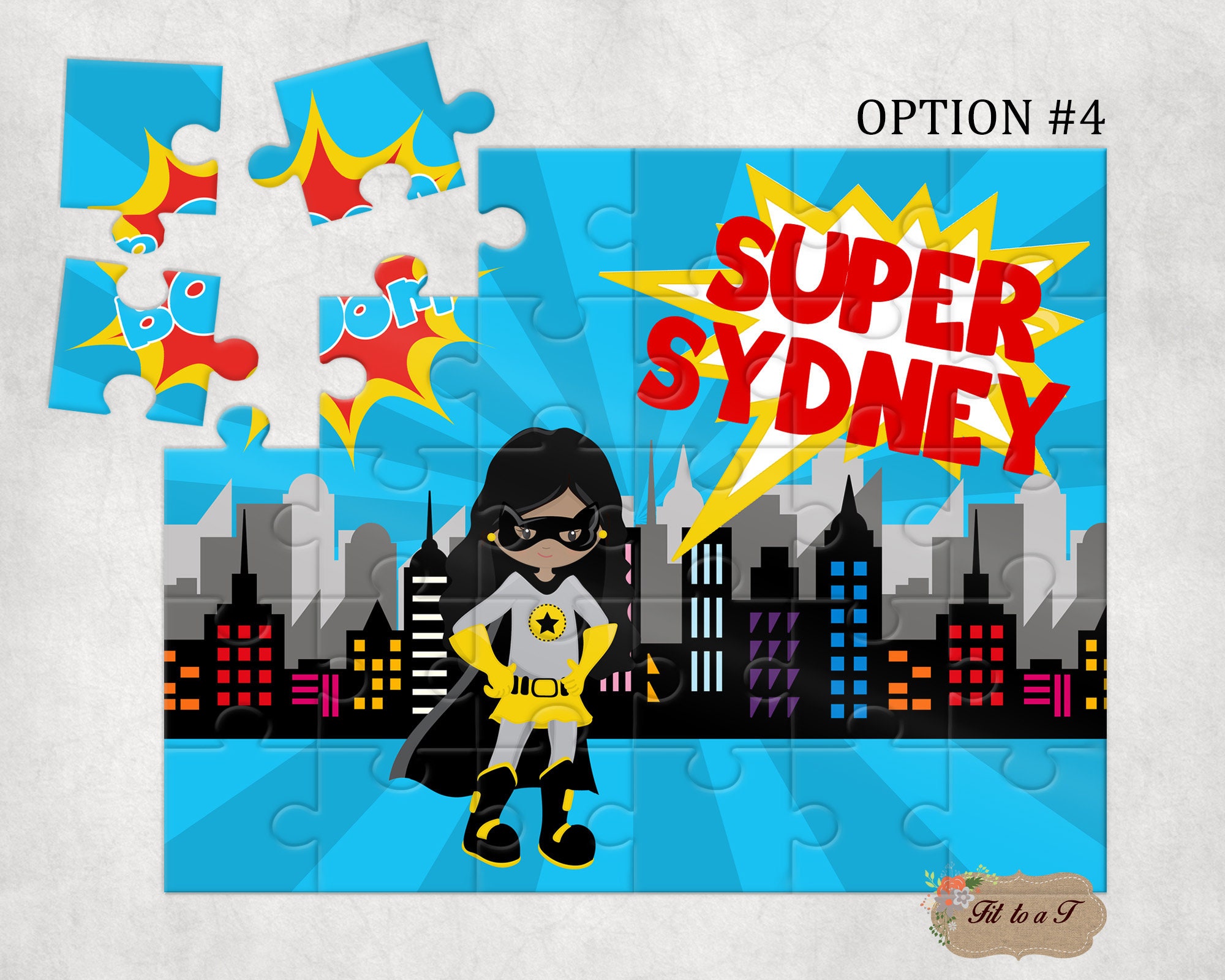 Personalized Superhero Jigsaw Puzzle Personalized Gifts for | Etsy