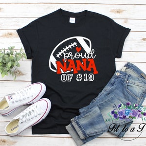 Proud Football Nana T-shirt, Football Nana Tee, Football Spirit Wear ...