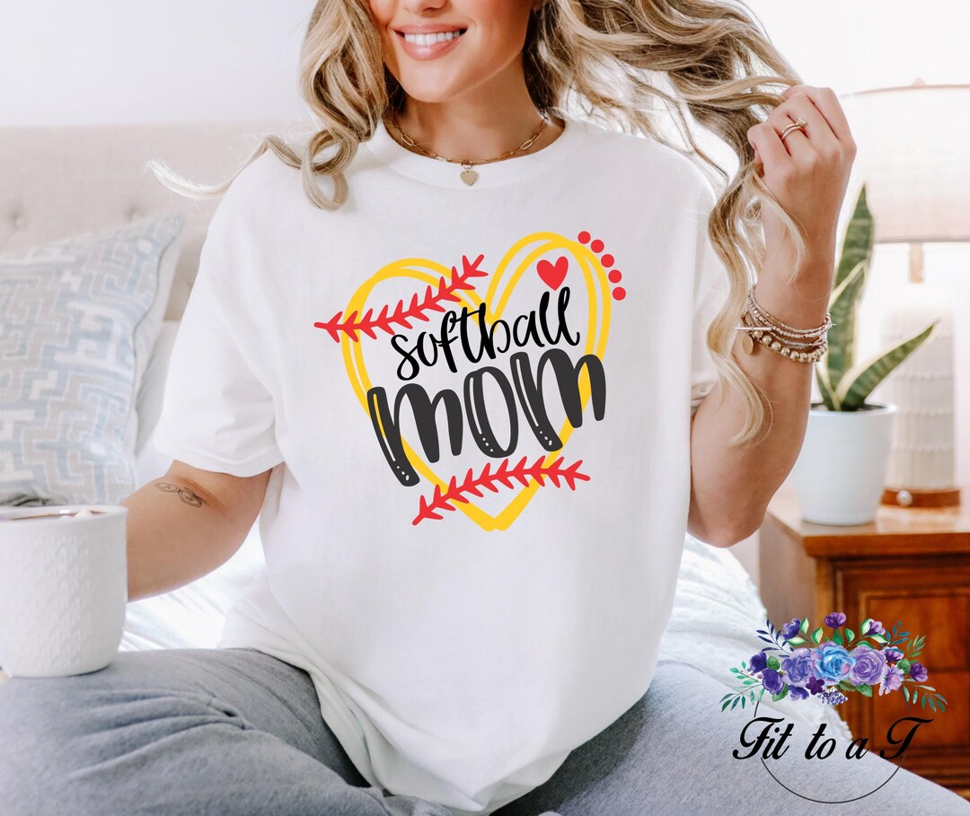 Softball Mom T-shirt, Softball Mom, Sports Mom, Softball Spirit Wear ...
