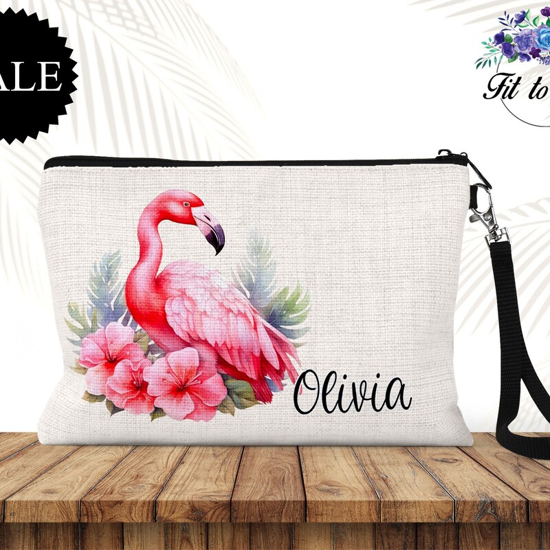 Flamingo Makeup Bag - Etsy