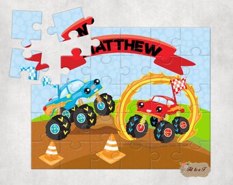 Monster Truck Jigsaw Puzzle - Etsy