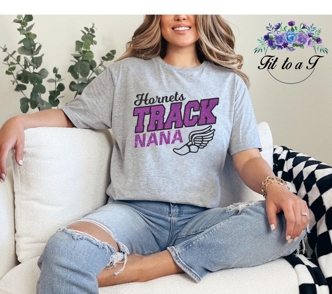 Track Nana T-shirt, Track and Field, Track Nana Glitter Shirt, Track ...