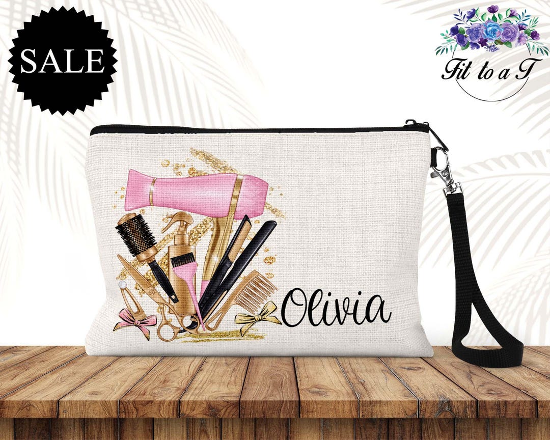 Personalized Hair Stylist Gift, Makeup Bag, Travel Pouch, Appreciation ...