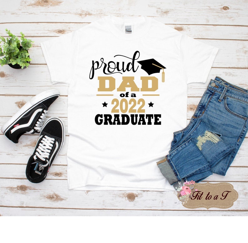 Proud Dad of a Graduate T-shirt Graduation Shirt Gifts for - Etsy