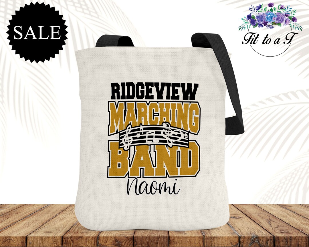 Personalized Marching Band Tote Bag, Band Teacher Gift, High School ...