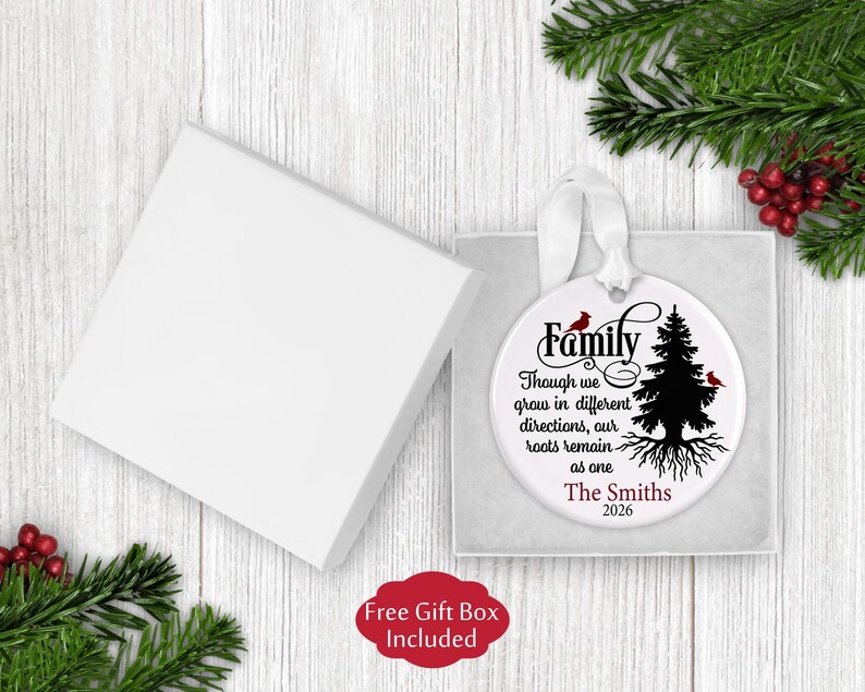 Personalized Family Christmas Ornament, Stocking Stuffer, Gifts for Mom ...