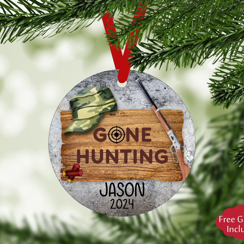 Hunting Christmas Ornaments - Etsy