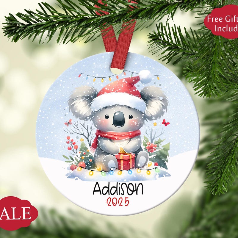 Christmas Koala - Etsy