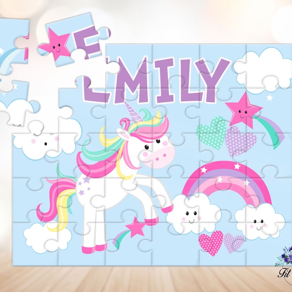 Unicorn Puzzle - Etsy