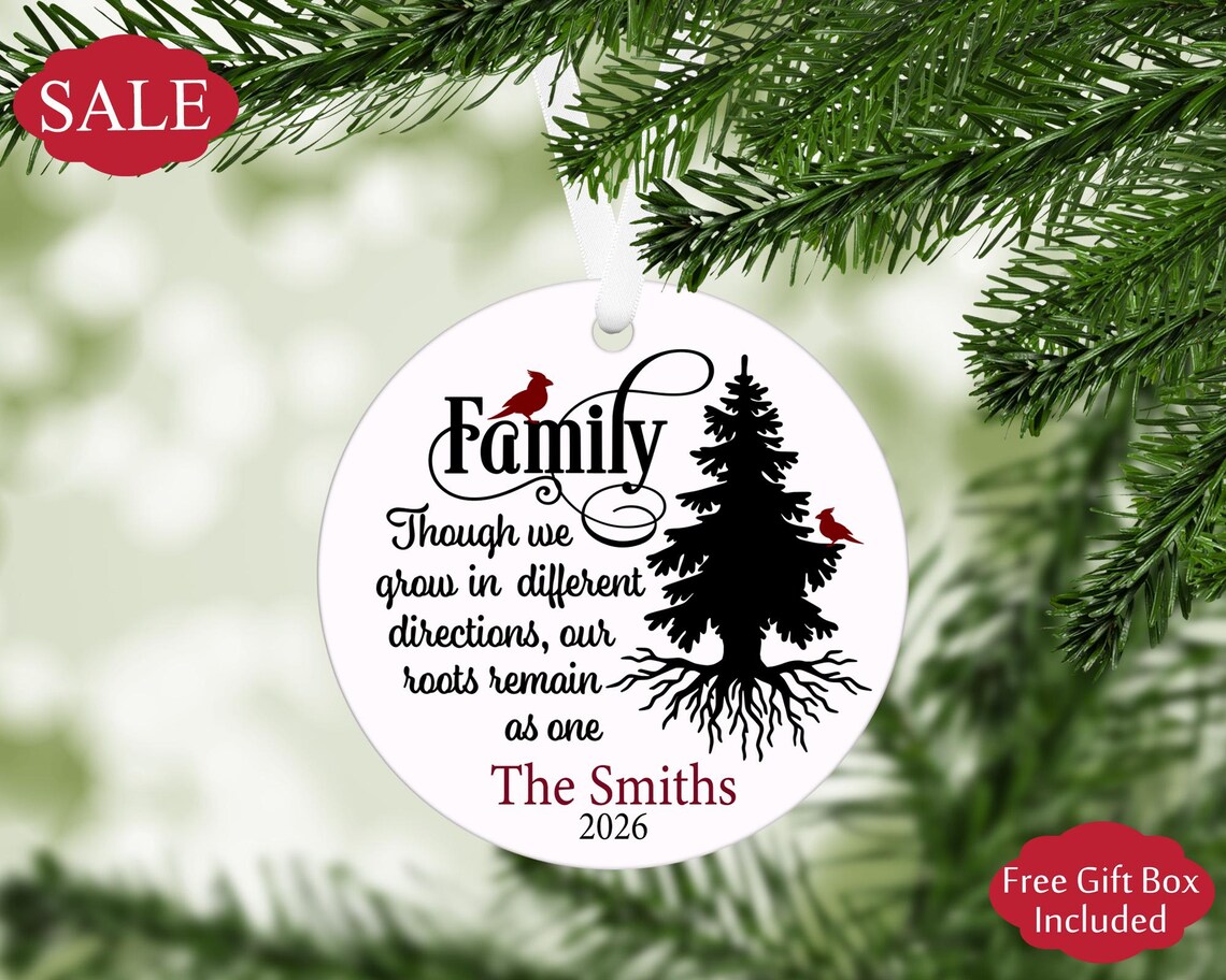 Personalized Family Christmas Ornament, Stocking Stuffer, Gifts for Mom ...