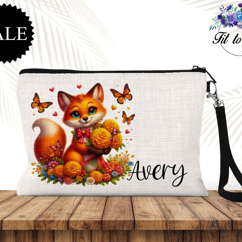 Fox Zipper Pouch - Etsy