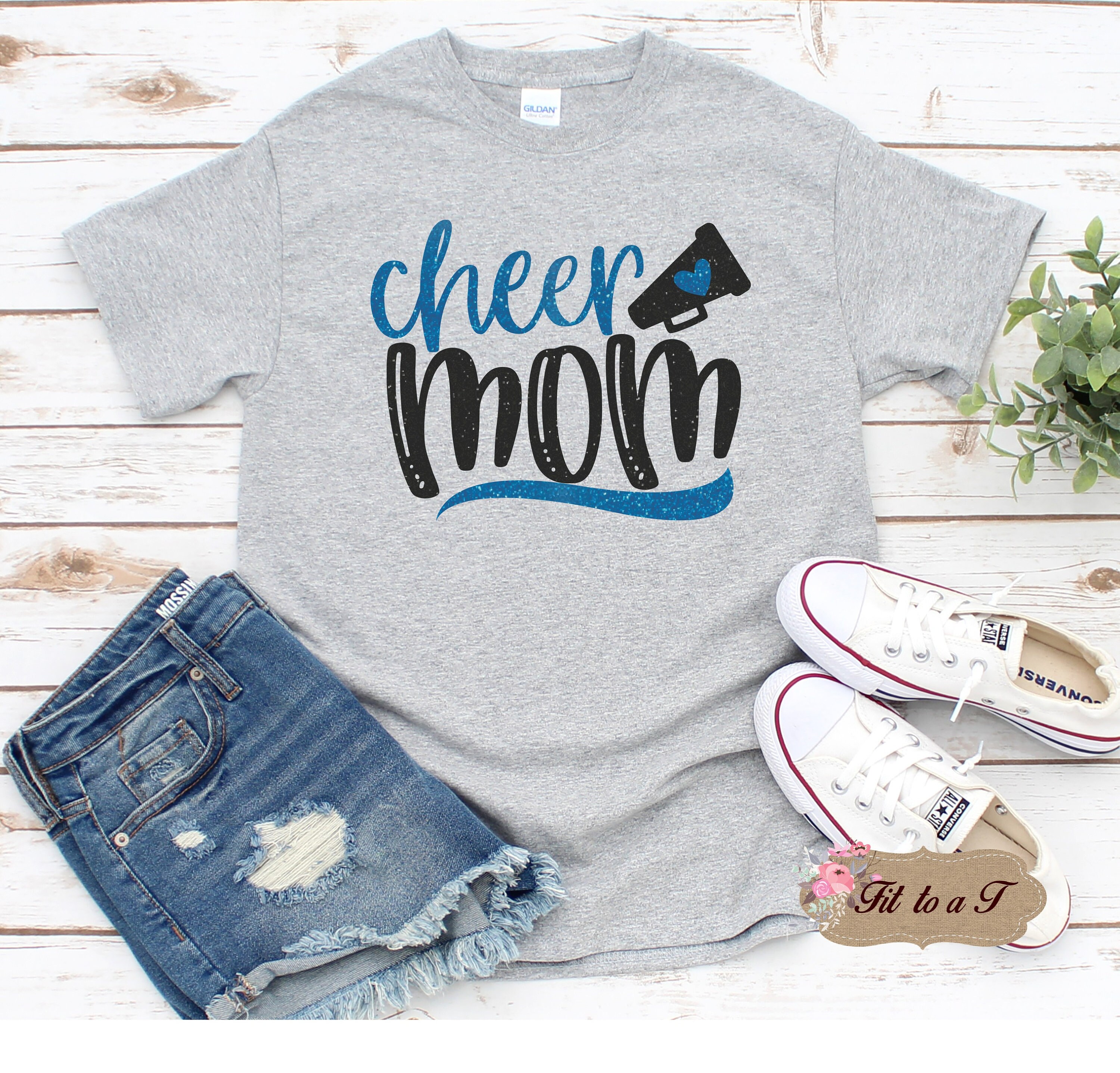 Cheer Mom Glitter T-shirt Cheer Mom Gift Spirit Wear Proud | Etsy