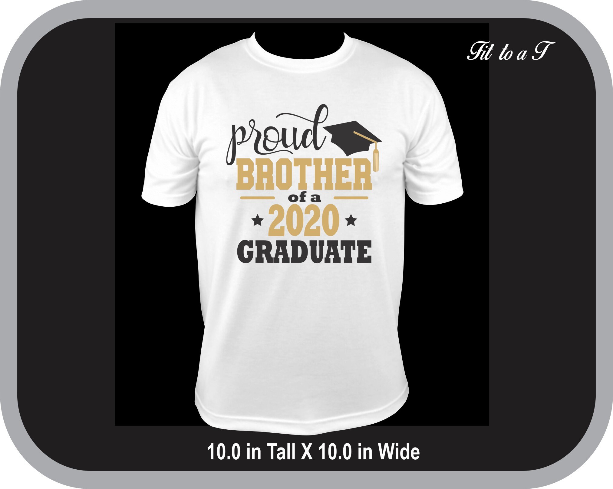 Proud Brother of a Graduate T-Shirt Graduation Shirt | Etsy