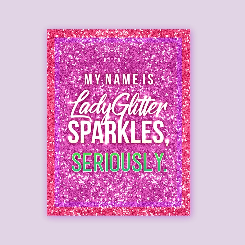 Lady Glitter Sparkles - Etsy UK