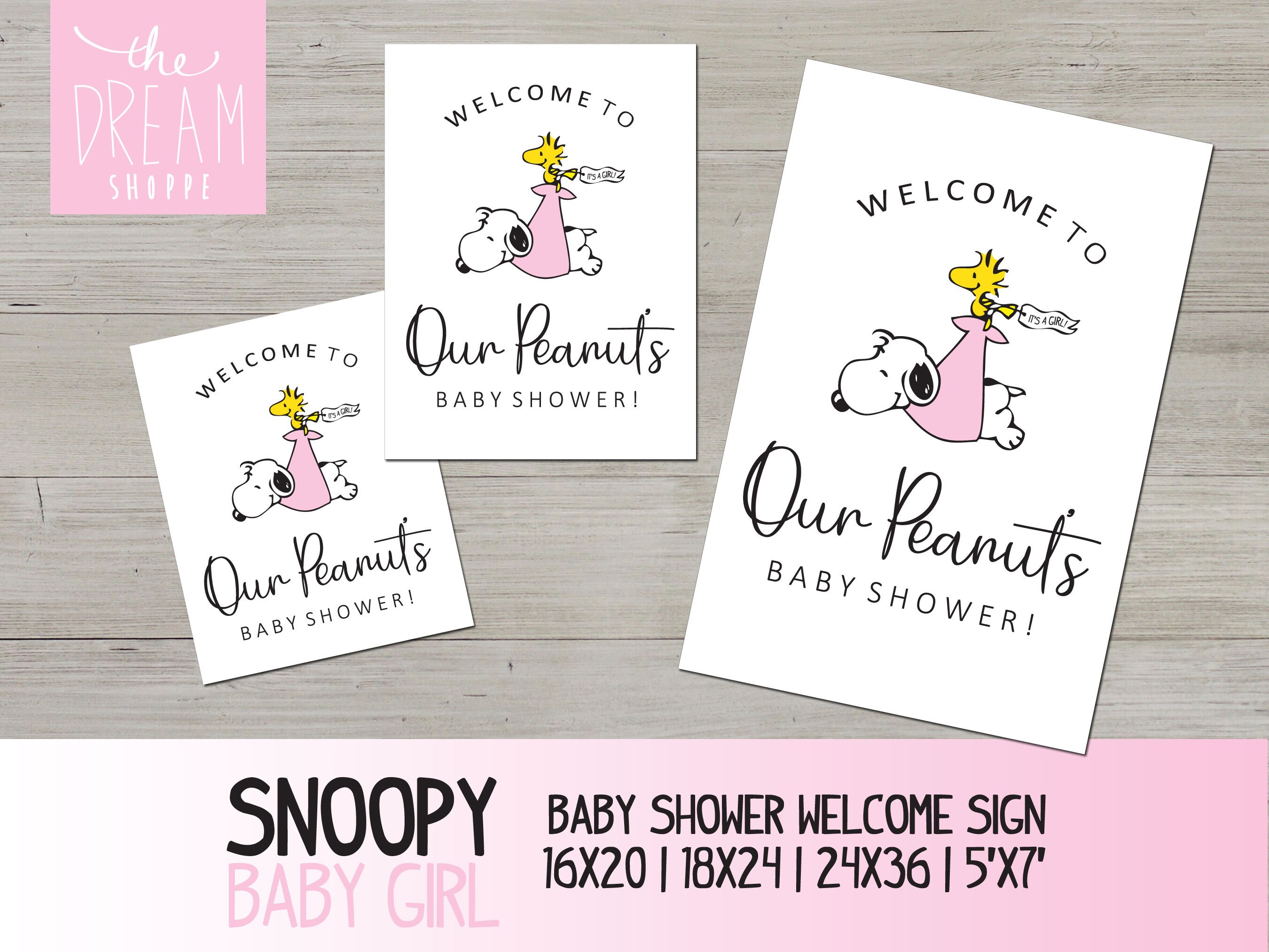 Snoopy Baby Shower Invitations