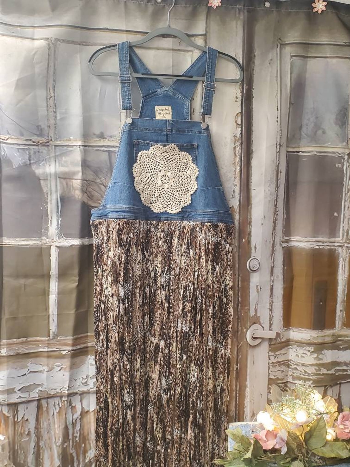 Upcycled Overall Country Chic Jumper Size X-large Plus - Etsy