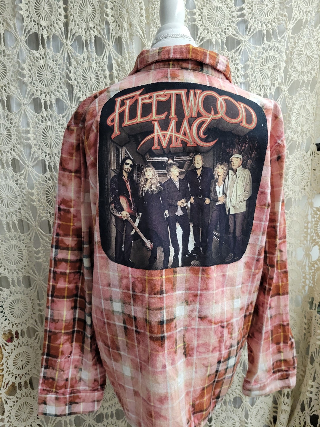 Casual Cotton Flannel One of a Kind Shirt Fleetwood Mac Size XL - Etsy