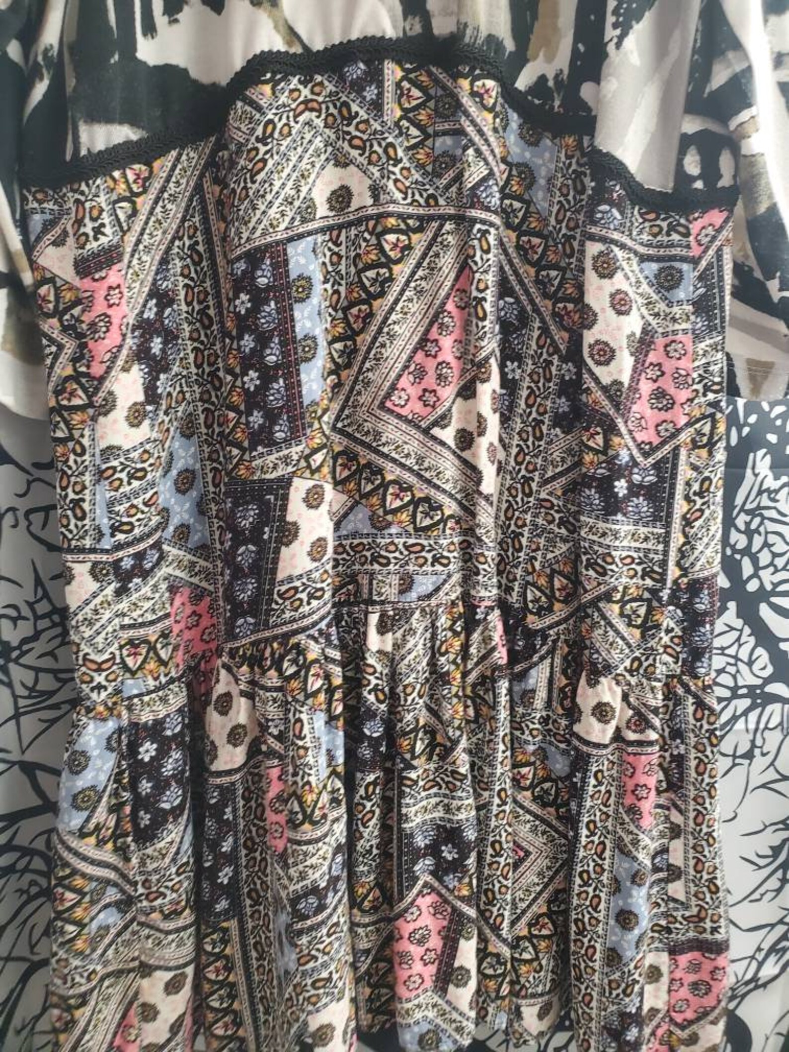 Funky Country Look Abstract and Patches Dress Size Large - Etsy