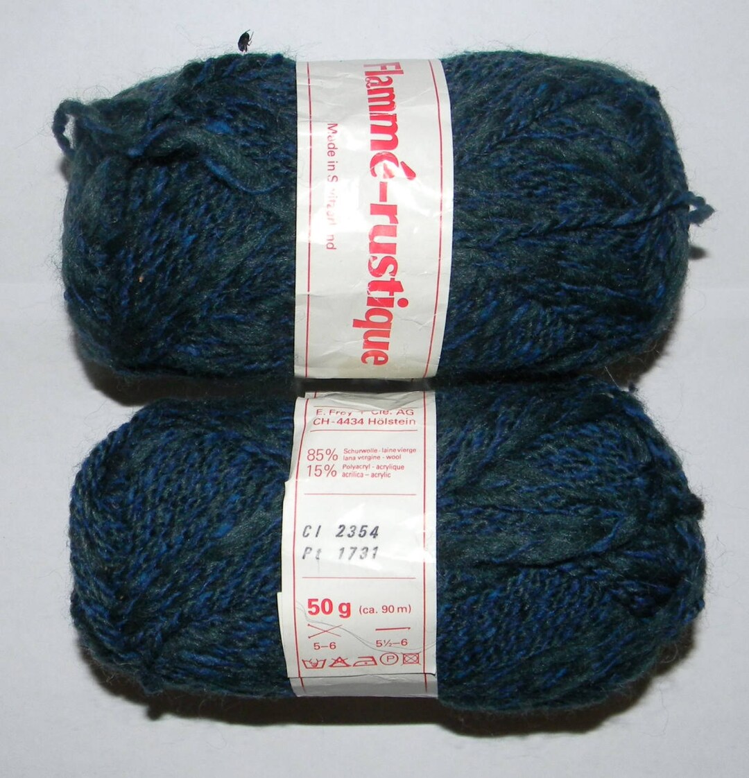 Flamme-rustique Yarn - Wool Blend - Made in Switzerland - Etsy