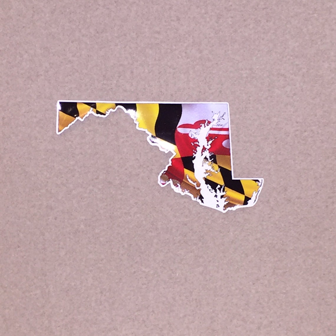 Maryland Flag in State Vinyl Decal 5 FREE SHIPPING - Etsy
