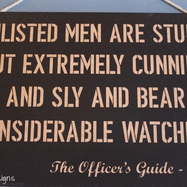 Enlisted Man Army - Etsy
