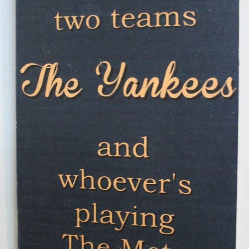 NY Yankees Wooden Sign | Etsy