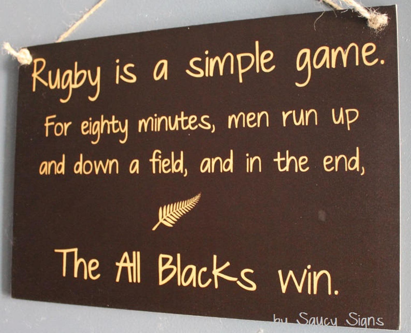 All Blacks Rugby Sign Simple Game New Zealand Rugby Union | Etsy
