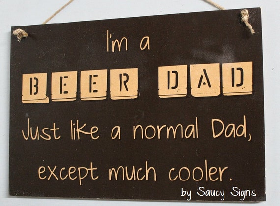 Beer Dad Cooler Sign Man Cave Chic Shabby Cute Wooden Sign - Etsy Australia
