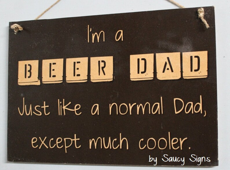 Beer Dad Cooler Sign Man Cave Chic Shabby Cute Wooden Sign - Etsy Australia