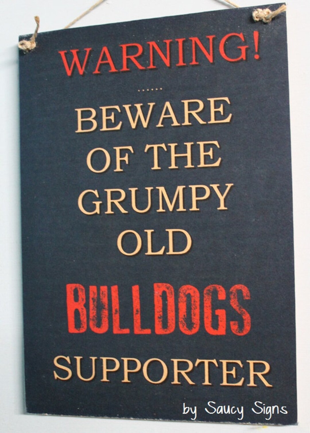 Western Bulldogs Footscray Grumpy Sign Aussie Rules Football - Etsy