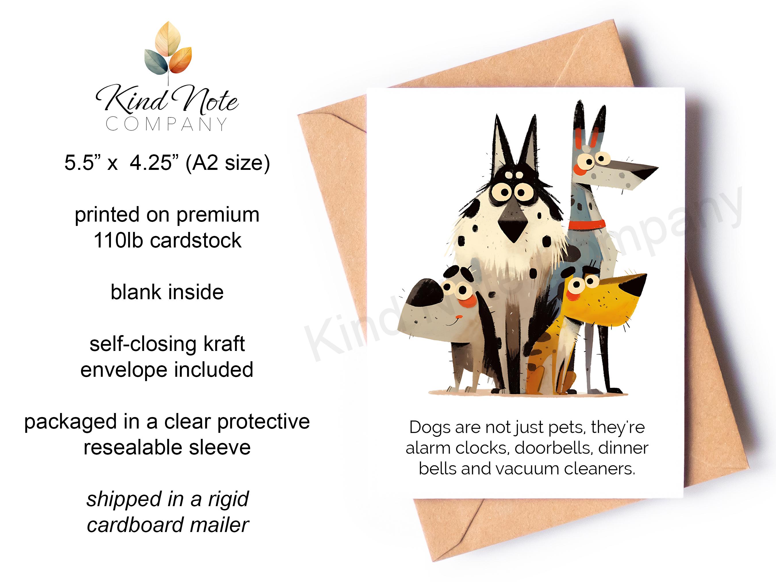 Funny Dog Note Card: Blank Inside, Kraft Envelope - Etsy