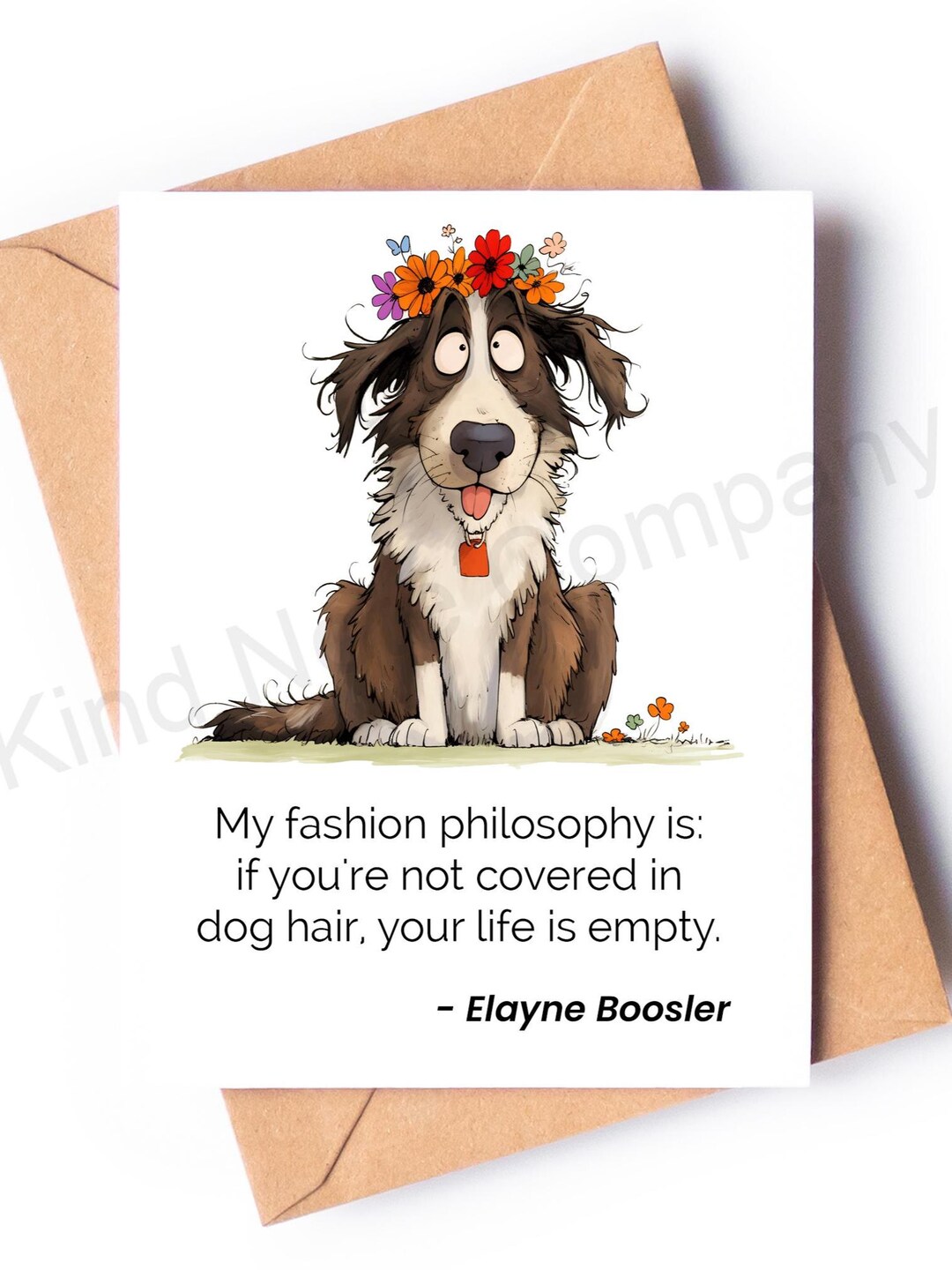 Funny Dog Note Card: Elayne Boosler Quote, Dog Lover Gift - Etsy
