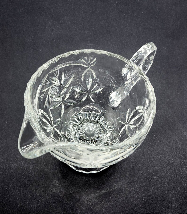 Vintage Art Deco Cut Crystal Gravy Boat, Pinwheel Star Pattern - Etsy