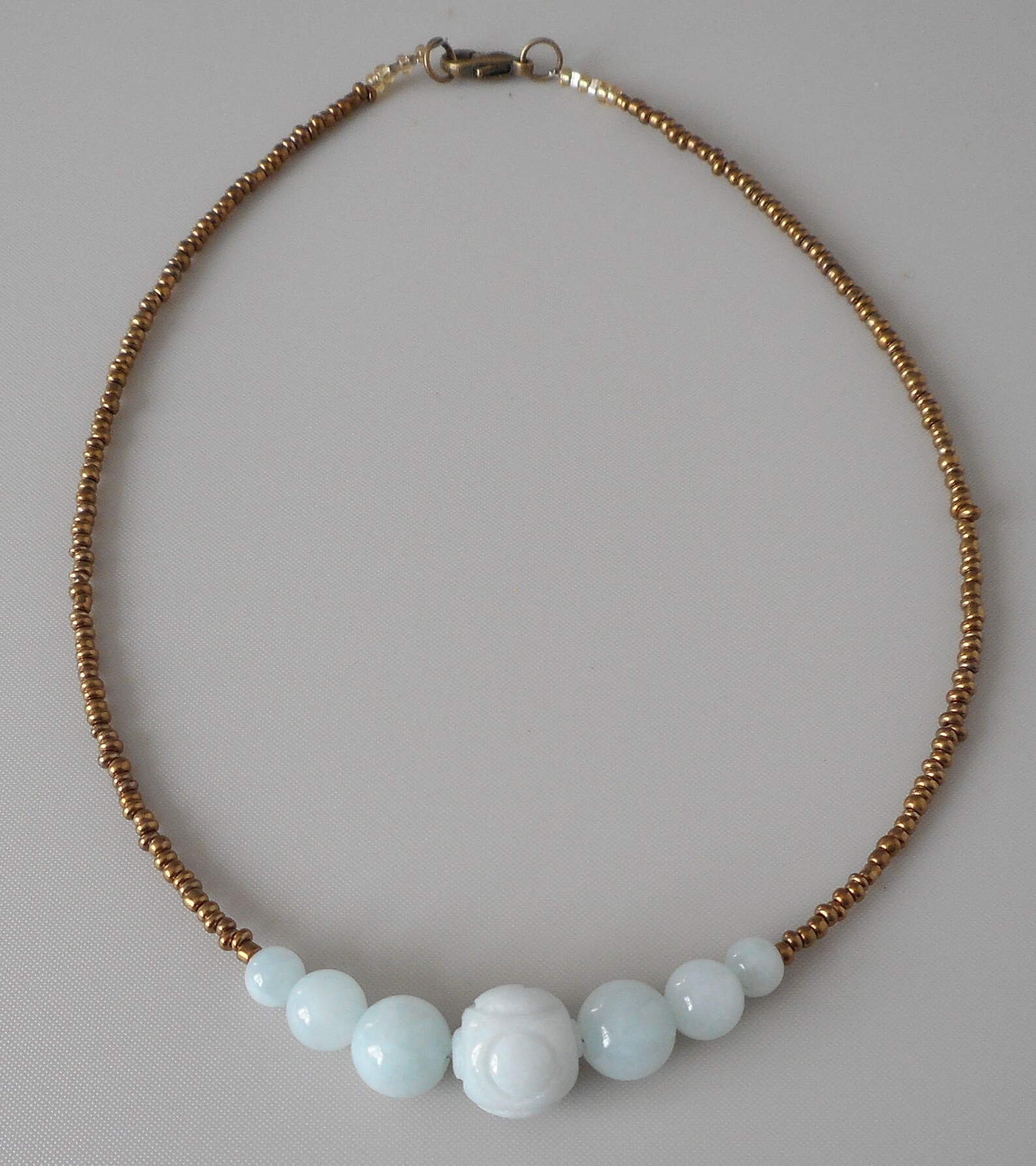 Natural Jade Choker Handmade Jade Beaded Necklace Layered - Etsy