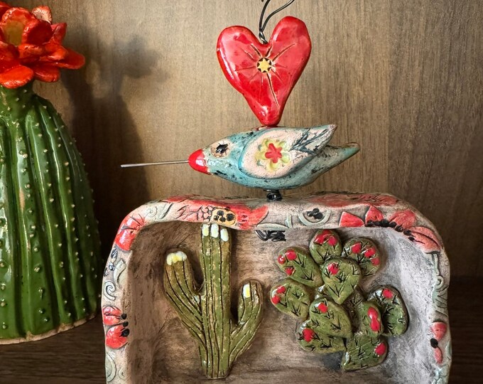 Desert Pottery Shrine *** Nicho ~ Hand Built Pottery Clay Shrine ...