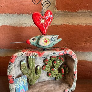 Desert Pottery Shrine Nicho Hand Built Pottery Clay Shrine Remembrance ...