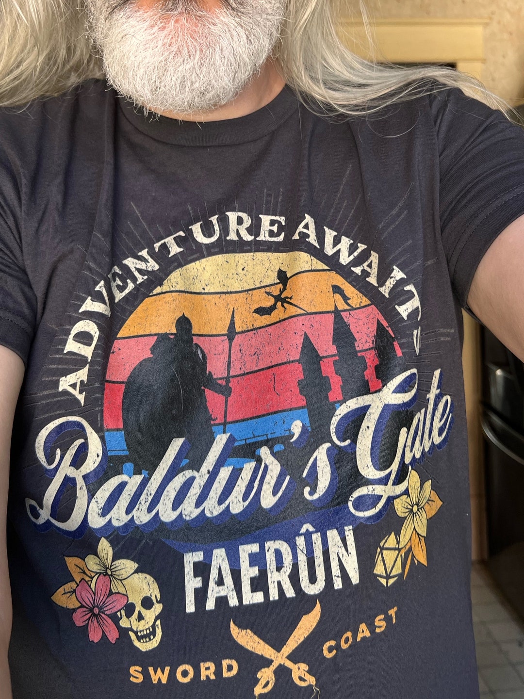 Baldur's Gate T-shirt: Vintage Dungeons and Dragons Clothing - Etsy