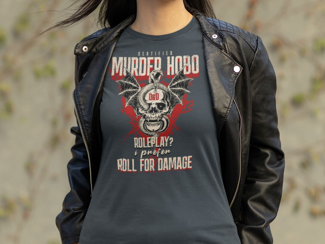 Murder Hobo D&D T-shirt, Vintage Font Gamer Tee - Etsy