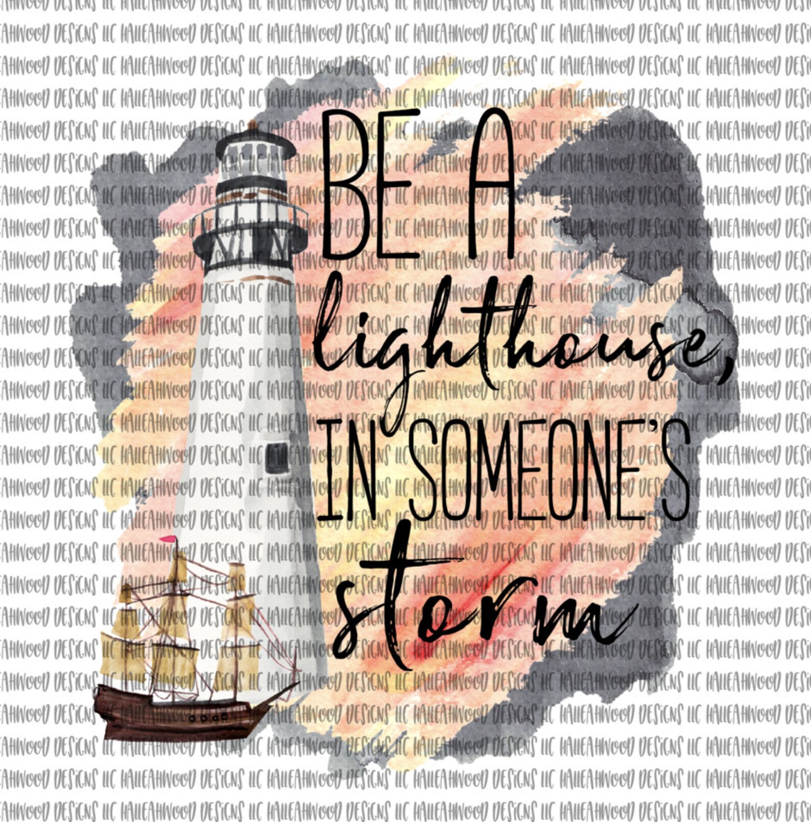 Be a Lighthouse in Someone's Storm Digital Design - Etsy